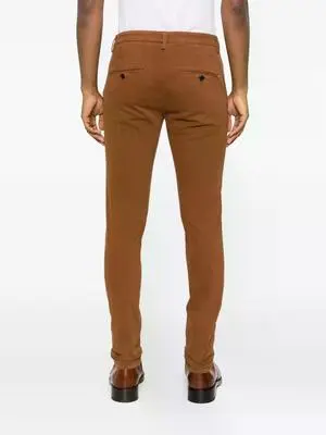 DONDUP Cotton Twill Trousers - Brown