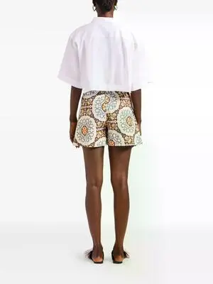 La DoubleJ Ballata Medallion Print Shorts