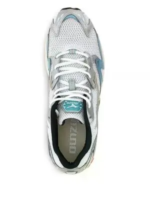 Mizuno Wave Rider Mesh-paneled Leather Trainers