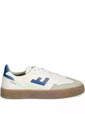 Flamingos Burela Logo-detail Leather Sneakers - Neutrals