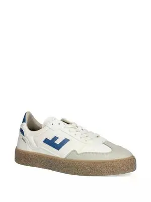 Flamingos Burela Logo-detail Leather Sneakers - Neutrals