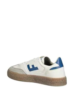Flamingos Burela Logo-detail Leather Sneakers - Neutrals