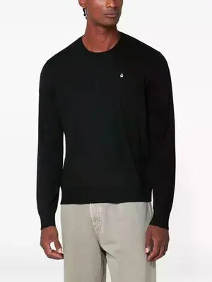 Alexander McQueen Skull Embellished Crew Neck Sweater - Black