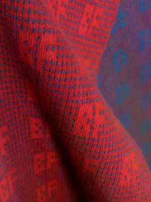 By Far Jacquard Grid Scarf