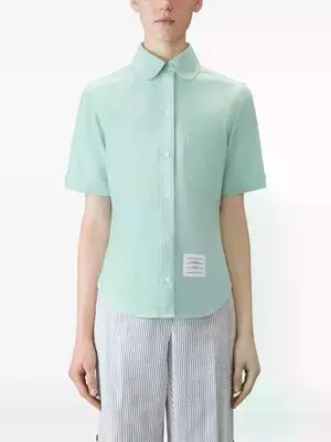 Thom Browne Oxford Round-collar Shirt - Blue