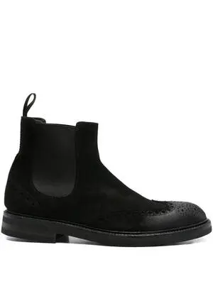 CENERE GB Elasticated-panel Brogue Chelsea Boots