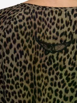 Zadig&Voltaire Rinas Leopard-print Mini Dress - Brown