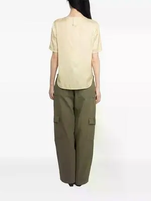 Zadig&Voltaire Terzo Lace-up Short-sleeved Top - Neutrals