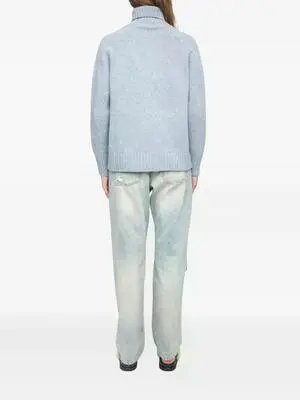 Zadig&Voltaire Mora Roll-neck Sweater With Frayed Detail