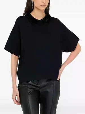 Liu Jo Sequin-embellished Collared T-shirt