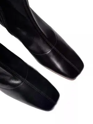 By Far Square-toe Leather Boots