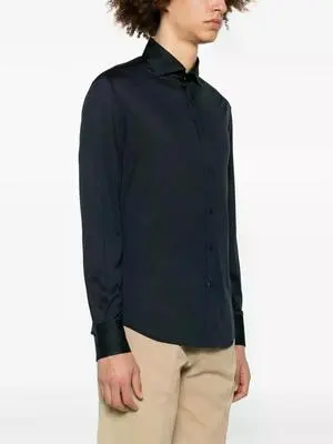 Brunello Cucinelli Long-sleeve Silk-cotton Shirt