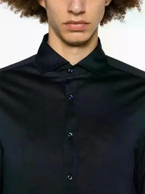 Brunello Cucinelli Long-sleeve Silk-cotton Shirt