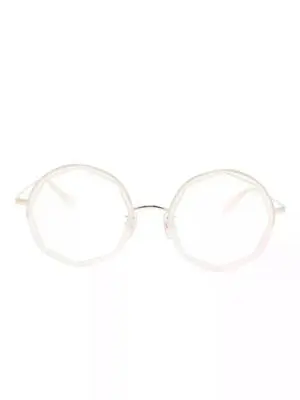MEGANE AND ME Edie Geometric-frame Glasses - Neutrals