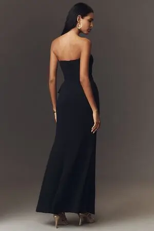Dress The Population Kai Crepe Maxi Dress - Black