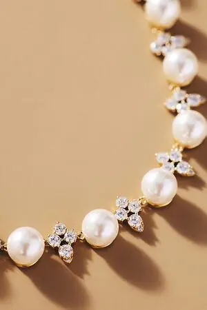 Nadri Venus Pearl Cluster Necklace