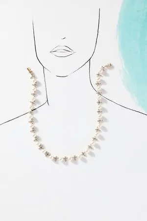 Nadri Venus Pearl Cluster Necklace