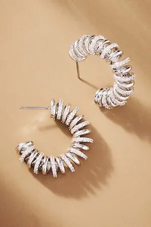 Nadri Pisa Coil Hoop Earrings