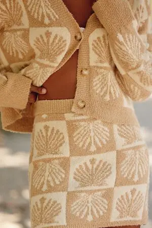 L*Space Shell Be There Sweater Mini Skirt