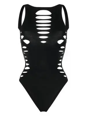 Versace Cut-out Swimsuit - Black
