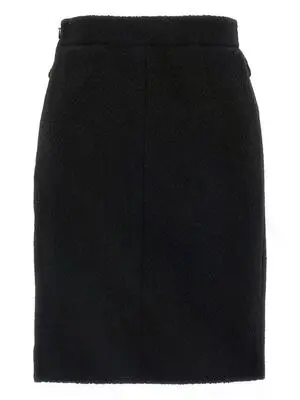 Chloé Bouclé Pocket Midi Skirt