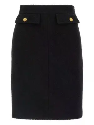 Chloé Bouclé Pocket Midi Skirt