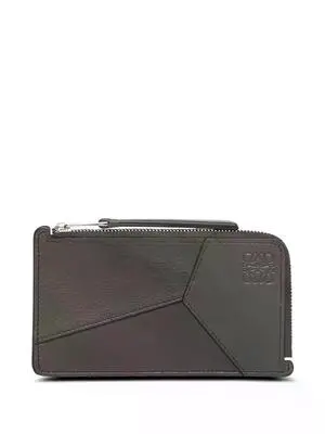 Loewe Puzzle Long Coin Cardholder In Classic Calfskin - Grey