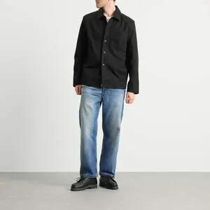 A.p.c. Jeffray Herringbone Cotton Shirt Jacket - Black