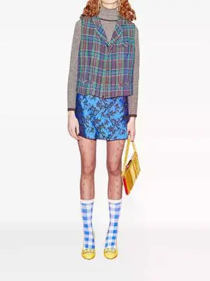 SOCKSSS Gingham Check Pattern Socks