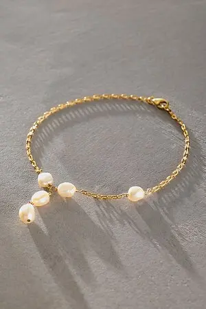 ATMA PREMA Drip Anklet - Pearl