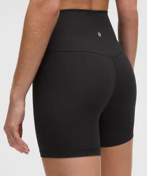 Lululemon Align™ High-rise Ribbed Short - Black