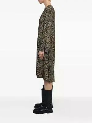 Zadig&Voltaire Rinas Leopard-print Mini Dress - Brown