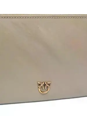 Pinko Mini Zip-fastening Clutch - Neutrals