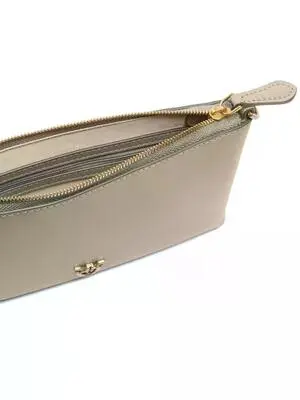 Pinko Mini Zip-fastening Clutch - Neutrals