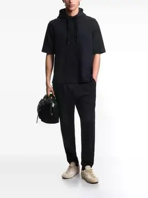 Emporio Armani Textured Drawstring Trousers