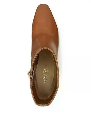 Ralph Lauren Willa Leather Zip-fastening Boots - Brown