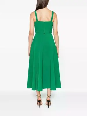 Safiyaa Square-neck Flared Midi Day Dress