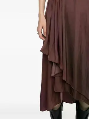 Zadig&Voltaire Randall V-neck Midi Dress - Brown