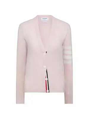 Thom Browne Four-bar Cashmere Cardigan - Pink