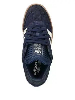 Adidas Samba Xlg Three-stripe Sneakers - Blue