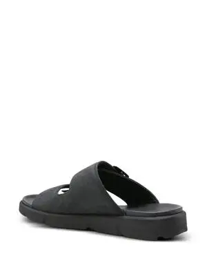 Geox Xand Double Buckle Leather Sandals