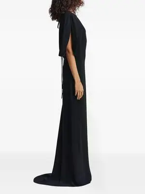 16Arlington Dona Cape-sleeve Maxi Dress