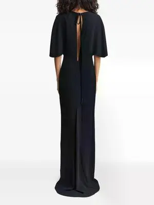 16Arlington Dona Cape-sleeve Maxi Dress
