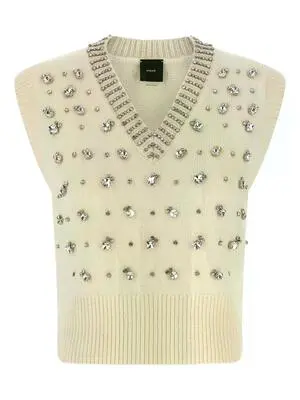 Pinko Crystal-embellished Vest