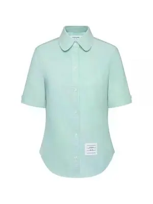 Thom Browne Oxford Round-collar Shirt - Blue