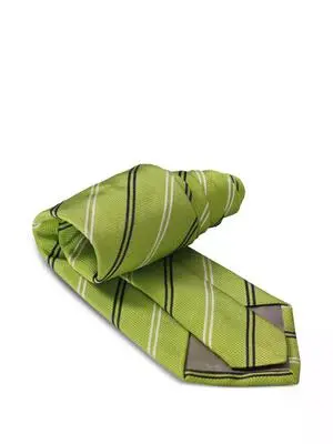 Guy Laroche Striped Silk Neck Tie