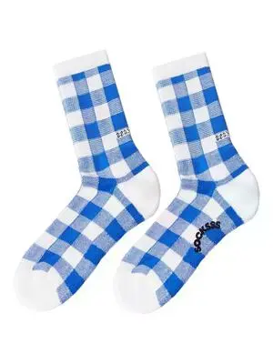 SOCKSSS Gingham-check Pattern Socks
