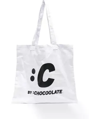 CHOCOOLATE Graphic Tote Bag - White