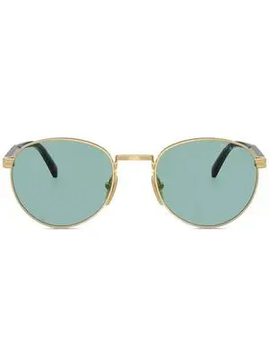 Prada Round-frame Sunglasses - Gold