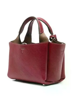 TOD'S Micro Leather Tote - Red
